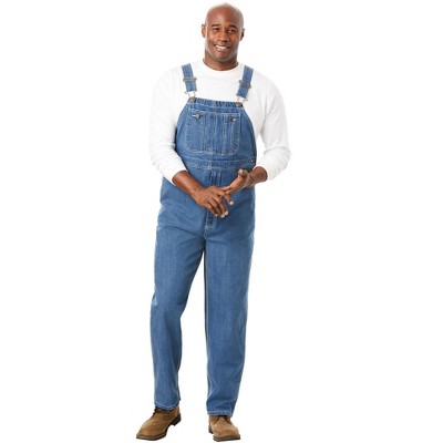Boulder Creek By Kingsize Men's Big & Tall Denim Overalls - 54 38 ...