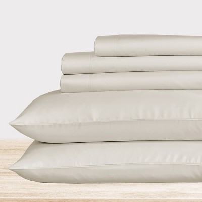 600 Thread Count Cooling Cotton Blend 4pc Sheet Set : Target