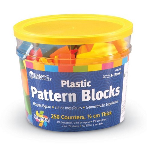 Learning Resources Brights! Pattern Blocks Set 250pc : Target