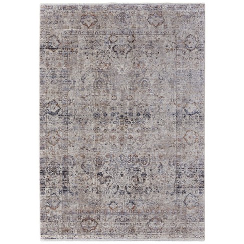 Caprio Transitional Distressed Taupe/ivory/gray Area Rug : Target