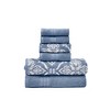 Modern Threads 6-piece Cotton Jacquard Towel Set, Amaris, Denim : Target