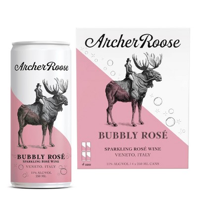 Archer Roose Bubbly Rose - 4pk/250ml Cans : Target