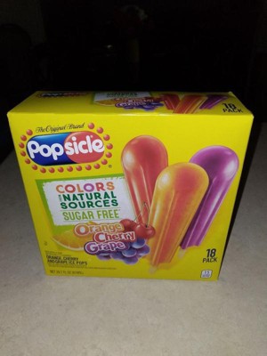 Popsicle Orange Cherry Grape Variety Ice Pops - 18ct : Target