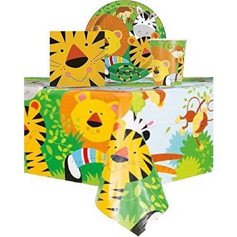 Kedudes Jungle Animal Themed Party Birthday Supplies, Multicolored : Target