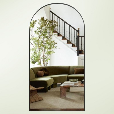Cenghu Freestanding Mirror Arched Floor Mirror Large Standing Mirror ...