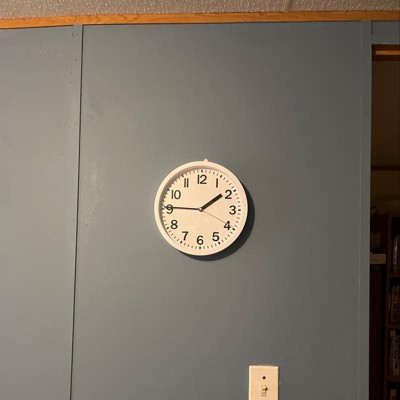 9" Round Wall Clock Black - Room Essentials™ : Target