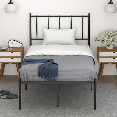 Whizmax Metal Platform Bed Frame With Headboard, Black : Target