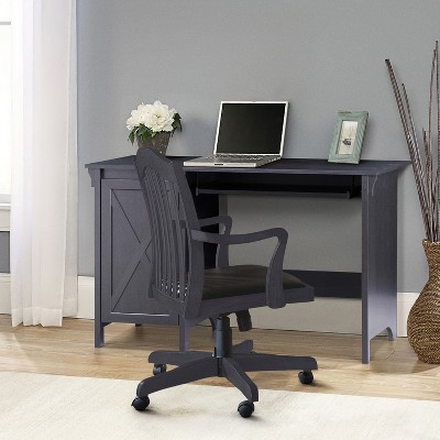 Ren Home Talo Desk With 1 Cabinet And 1 Drawer, Espresso : Target