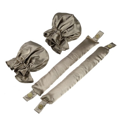 Unique Bargains Heatless Hair Curler Curling Rod Champagne 2 Set : Target