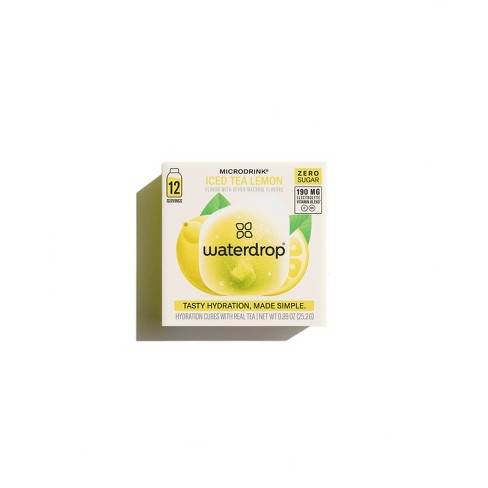 Waterdrop Microdrink Lemon Iced Tea - 12pk Cubes : Target