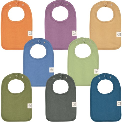 Keababies 8-pack Organic Baby Bibs For Boy, Girl, Drool Bibs, Baby Bib ...