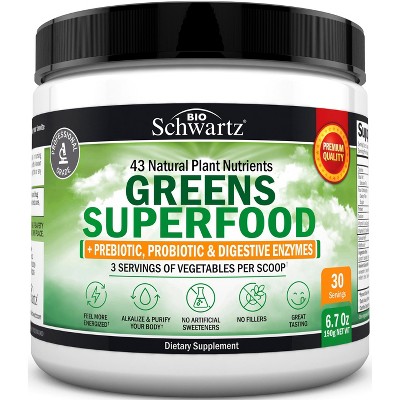 Greens Superfood Powder, Bioschwartz, 6.7oz : Target