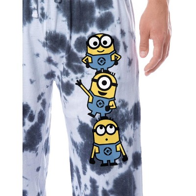 Despicable Me Men's Minions Chibi Tie-dye Jogger Sleep Pajama Pants ...