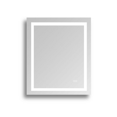 Vyaya Superior 30 In. W X 36 In. H Rectangular Frameless Anti-fog Wall ...
