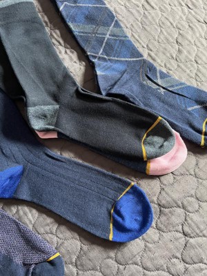 Signature Gold By Goldtoe Men's Marcos Madras Plaid Crew Socks 5pk ...