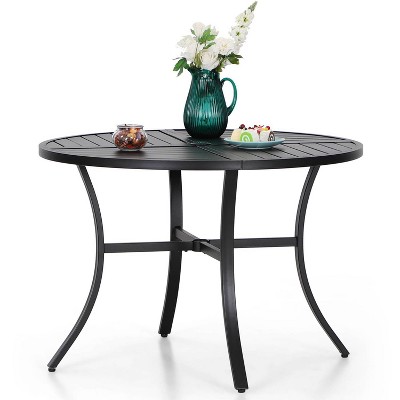 42" Outdoor Stainless Steel Round Dining Table - Captiva Designs : Target