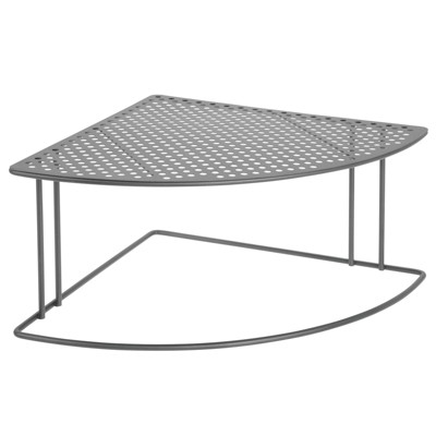 Mdesign Metal Kitchen Corner Storage Organizer Shelf, Rounded : Target