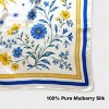Women's 100% Pure Silk Scarf with American Summer Prints "Celestial ...