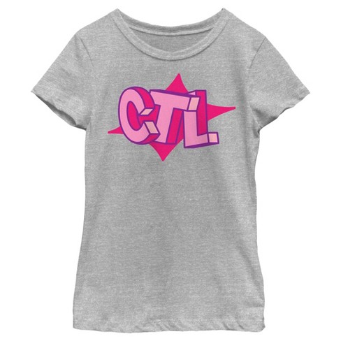 Girl's Fortnite Cuddle Team Leader pink Logo T-shirt - Athletic Heather ...