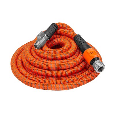 Hydrotech 75' Pro Series Expandable Max Flow Garden Hose Orange ...