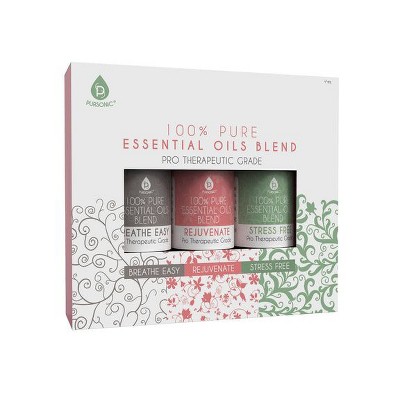 Pursonic 3 Pack Aromatherapy Essential Oils : Target