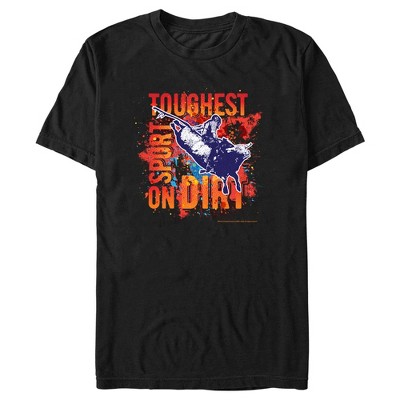 Men's Professional Bull Riders Toughest Sport On Dirt Paint Splatter T ...