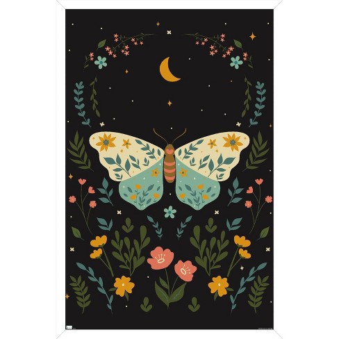 Trends International Cozy Joy - Boho Butterfly Framed Wall Poster ...