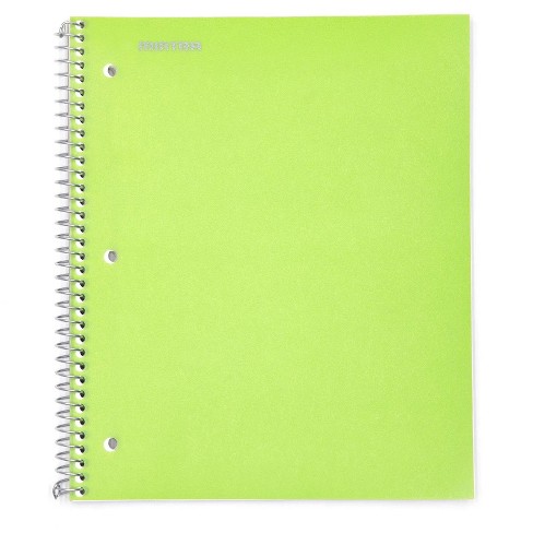 Spiral Durable Notebooks, (1 Subject) (green, 4x4 Graph 1pk) : Target