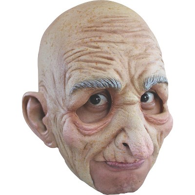 Ghoulish Mens Old Man Chinless Costume Mask - - Beige : Target