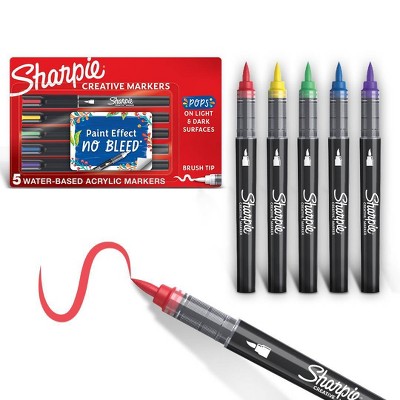 Sharpie 5pk Creative Markers Brush Tip Multicolored : Target