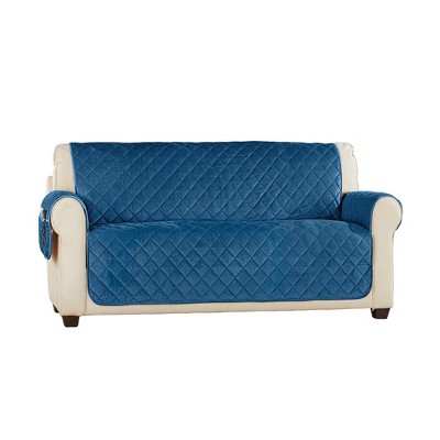 Collections Etc Plush Quilted Comfort Furniture Cover With Side Pocket ...