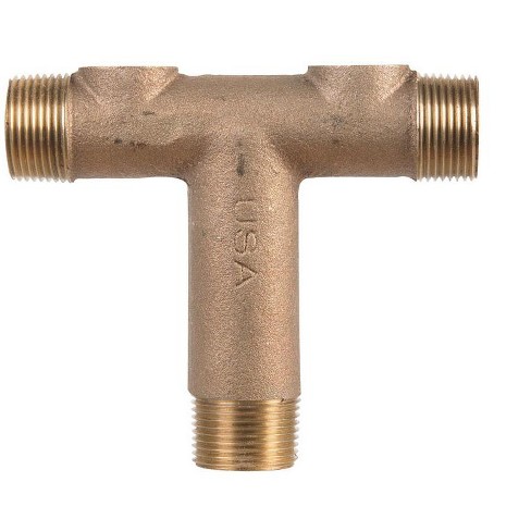 Campbell Red Brass 1 In. Universal Tank Cross : Target