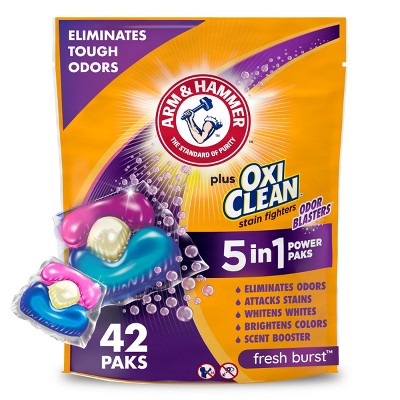 Arm & Hammer Deep Clean Stain Unit Dose Detergent - 44ct : Target