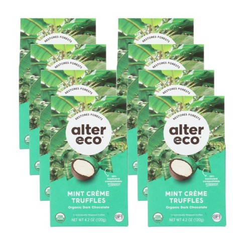 Alter Eco Organic Mint Creme Dark Chocolate Truffles - Case Of 8/4.2 Oz ...