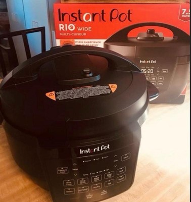 Instant Pot Rio Wide 7.5qt 7-in-1 Electric Pressure Cooker & Multi ...