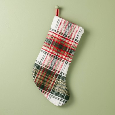 Northlight 19" Burlap Plaid Whimsical Reindeer Waiving Christmas ...