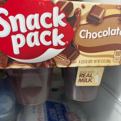 Snack Pack Chocolate Pudding - 12oz/4ct : Target