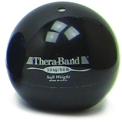Theraband Soft Weight, 6.6 Lbs, 4.5-in Diameter, Black, Weighted Hand ...