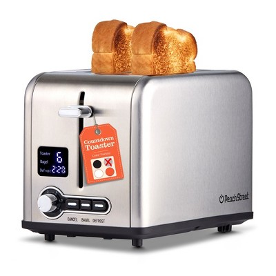Salton Digital 4 Slice Toaster Stainless Steel : Target