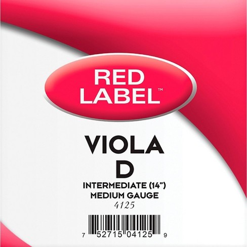 Super Sensitive Red Label Series Viola D String 14 In., Medium : Target