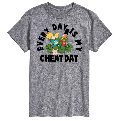 Men's Hey Arnold! Cheat Day Short Sleeve Graphic T-shirt - Athletic ...