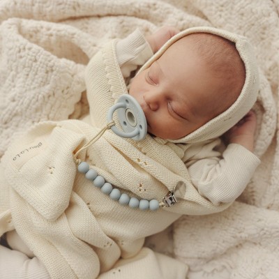 Beaded Pacifier Clip Holder For Baby Boys And Girls - Sage, 1 Pack : Target