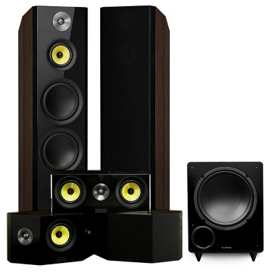 Fluance Signature Hifi Compact Surround Sound Home Theater 5.0 Speaker ...