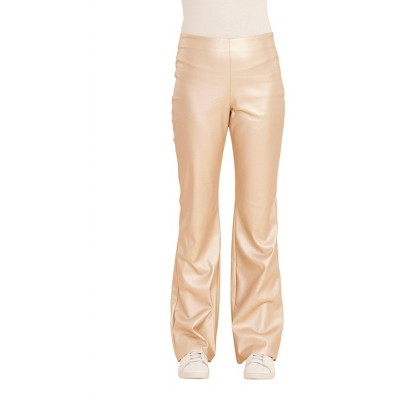 Women's Faux Leather Flare Pants - Dolce Cabo : Target