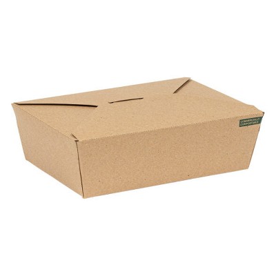 Inno-pak 56 Oz Innobox Edge Compostable Kraft - Pack Of 65 : Target