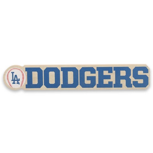 Mlb Los Angeles Dodgers Chunky Wood Wall Sign : Target