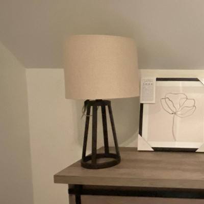 Medium Modern Industrial Assembled Table Lamp Black - Threshold™ : Target