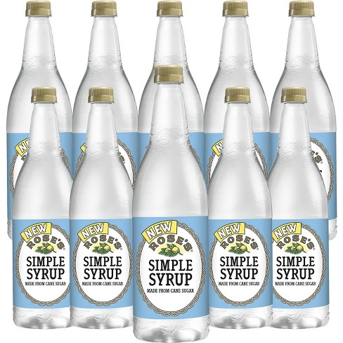Rose’s Simple Syrup 10 Pack 1 Liter Bottle, | Perfect For Cocktails ...