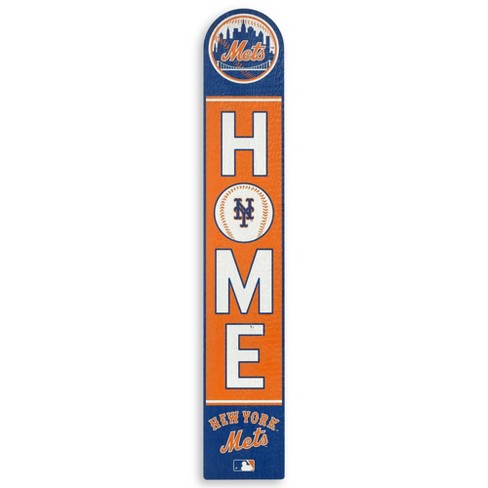 Mlb New York Mets Home Vertical Porch Leaner Wood Wall Decor : Target