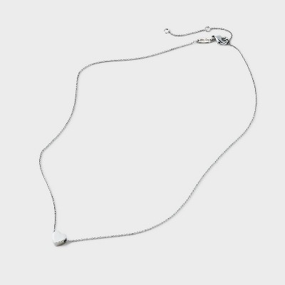 Tiny Tags Silver Plated Cross Chain Necklace - Silver : Target